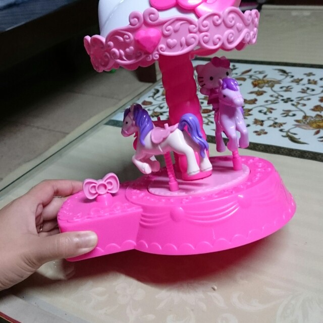 Hello kitty musical carousel on Carousell