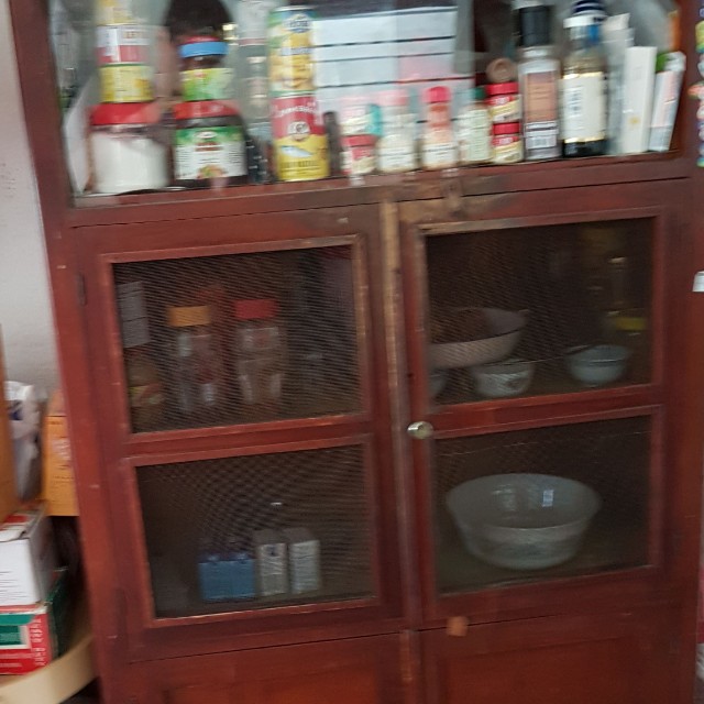 Old style food cabinet, Furniture & Home Living, Furniture, Shelves ...