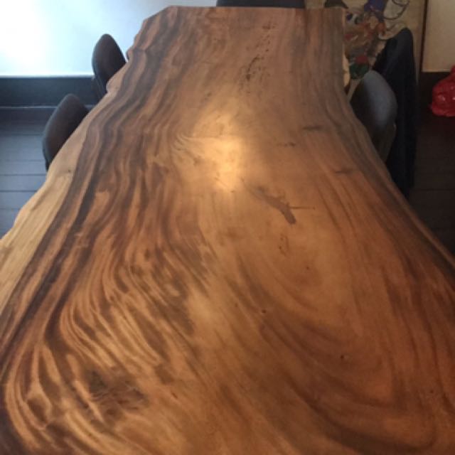 Stunning 3m long Suar Wood Table, Furniture & Home Living, Furniture ...