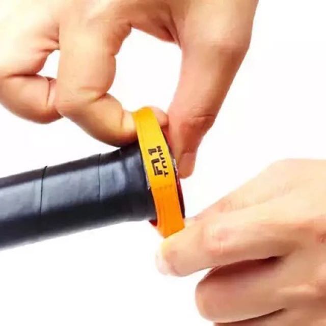 Taan Silicon Rubber Badminton Grip Tape End Stopper Band, Sports ...