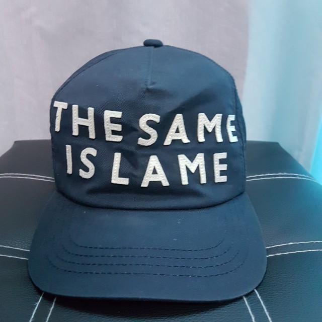 Uniqlo X Pharrell Williams The Same Is Lame Cap Hat Blue Mens Boys, Men ...