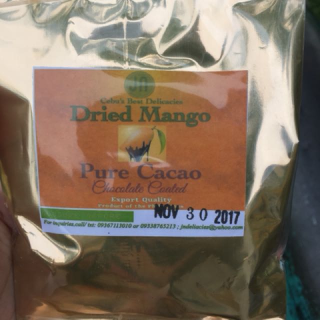 CHOCO DRIED MANGO, Food & Drinks, Packaged & Instant Food on Carousell