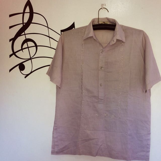 Exclusive By SM Polo Barong, Men's Fashion, Tops & Sets, Formal Shirts on Carousell