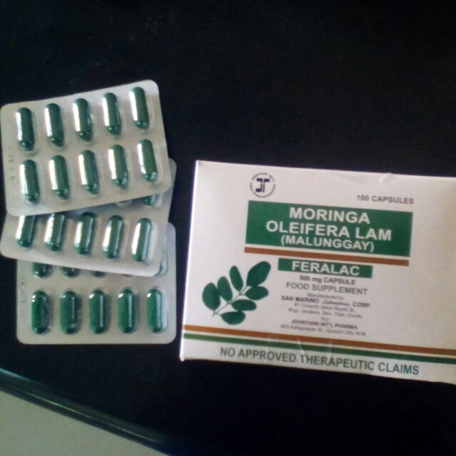 Feralac malunggay capsule 100pcs +30pcs free, Babies & Kids, Nursing ...