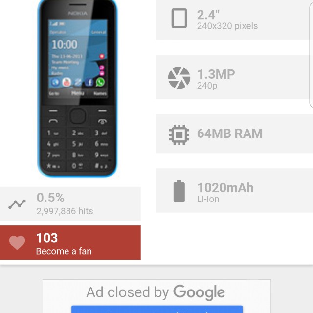 Nokia 208 3G Phone (Lock with starhub), Mobile Phones & Gadgets, Mobile ...