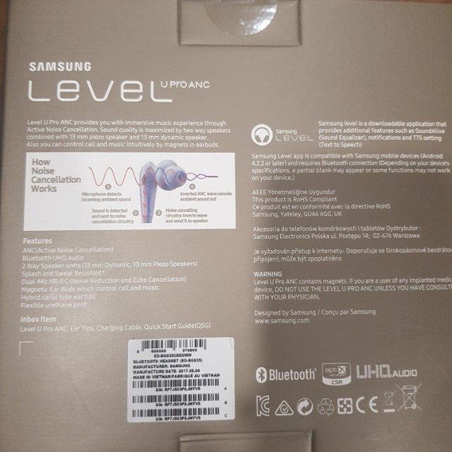 Samsung Level U Pro brand new, TV & Home Appliances, TV & Entertainment ...