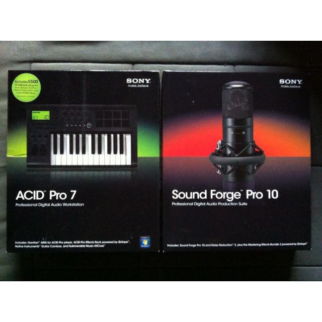 Sony Acid Pro + Sony Sound Forge, Computers & Tech, Parts & Accessories ...