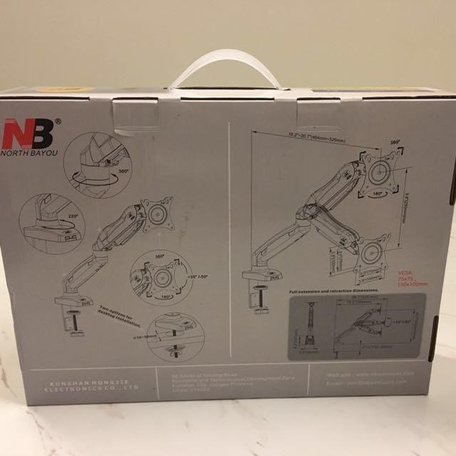 Monitor Arm NB F80 Single Arm, Computers & Tech, Parts & Accessories ...