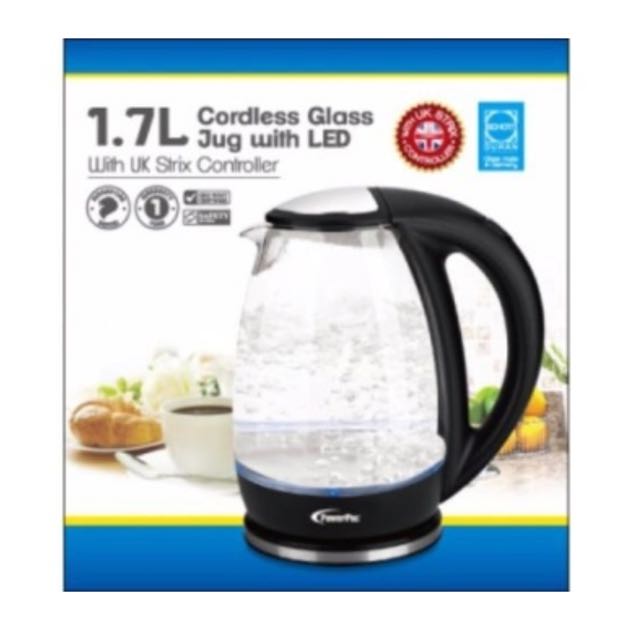 PowerPac Cordless Glass Jug, TV & Home Appliances, Kitchen Appliances ...