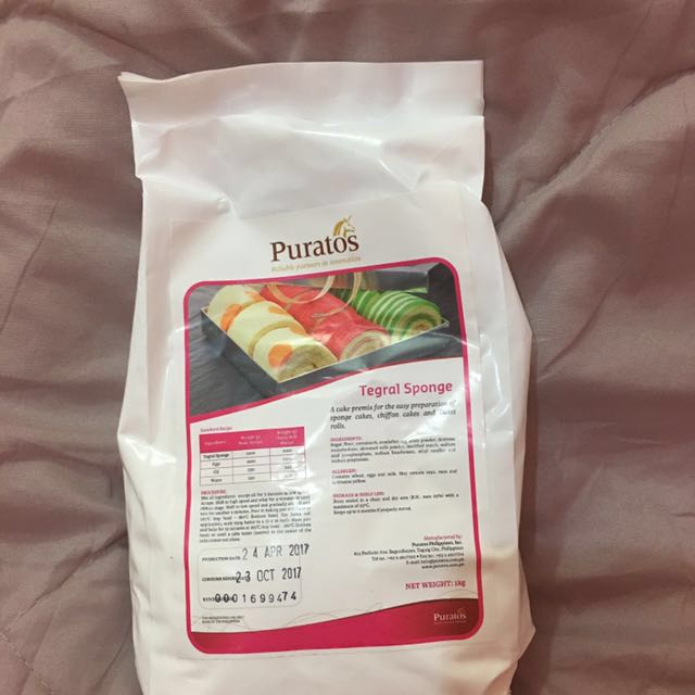 Puratos Tegral Sponge Cake Mix, 1KG, Food & Drinks, Homemade Bakes on ...