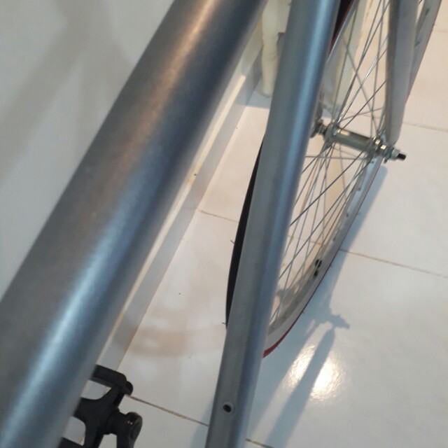 Silver fixie, Sports Equipment, Bicycles & Parts, Bicycles on Carousell