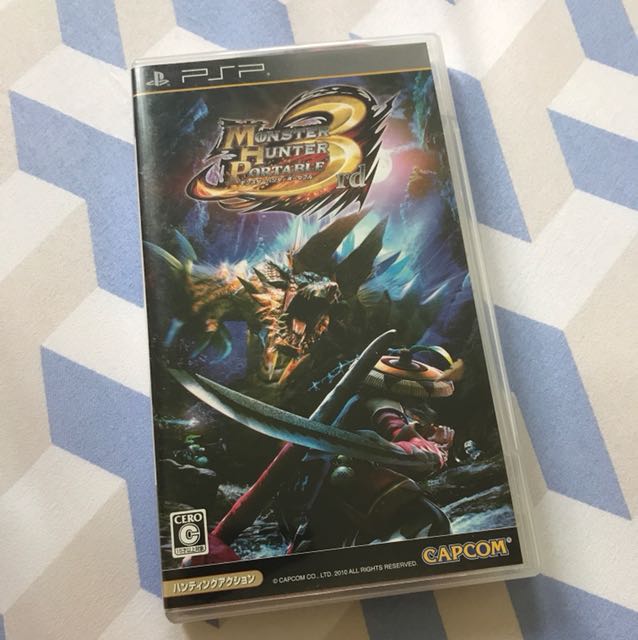 Sony Playstation Portable PSP UMD Game Monster Hunter Portable 3rd ...
