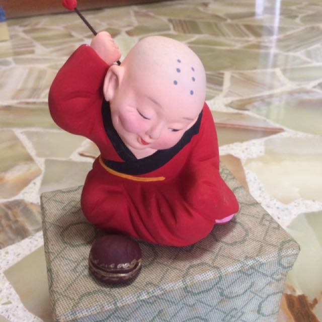 Traditional Chinese clay figurine, Furniture & Home Living, Home Decor ...