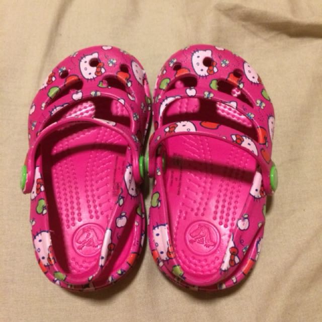 brand new crocs hello kitty, Babies & Kids, Babies & Kids Fashion on ...