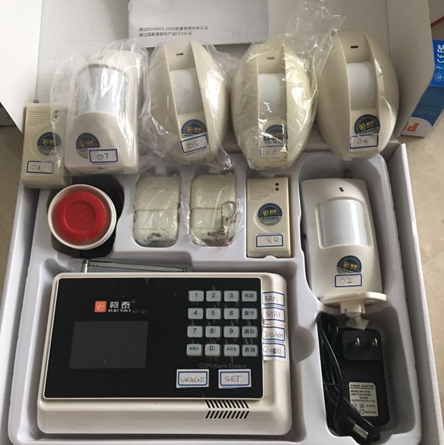 House wireless alarm/fire system with SIM card enable to link up ...