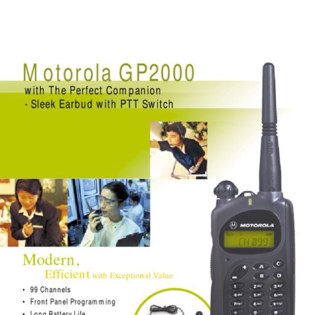 Motorola GP2000 Walkie-talkie, Mobile Phones & Gadgets, Walkie-Talkie ...