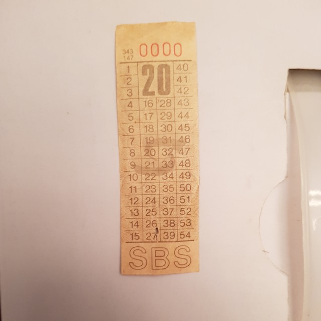 Old bus ticket "0000", Hobbies & Toys, Memorabilia & Collectibles ...