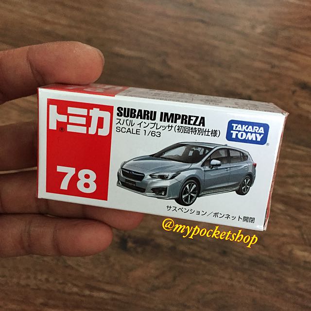 Tomica #78 SUBARU IMPREZA (Hatchback), Hobbies & Toys, Toys & Games on ...