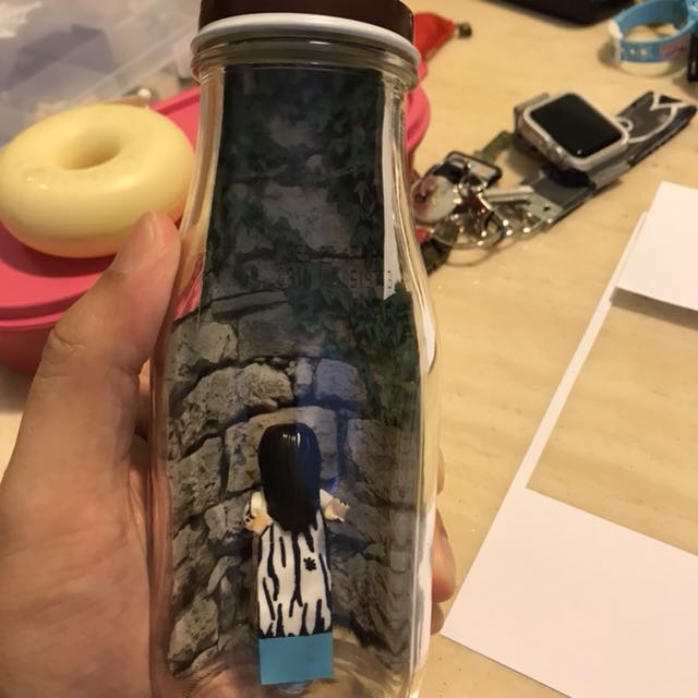 Art in a bottle - Sadako Lego compatible., Hobbies & Toys, Toys & Games ...