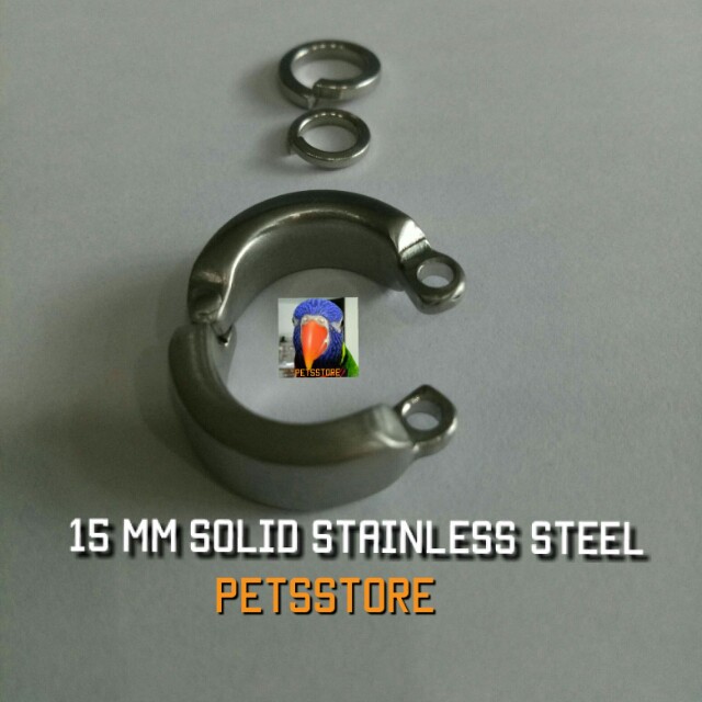 Macaw stainless steel C-ring, Pet Supplies, Homes & Other Pet ...