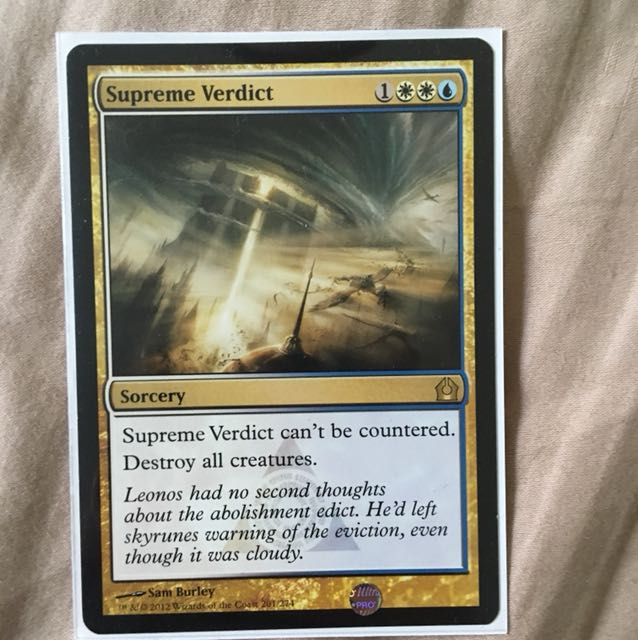 Mtg Supreme verdict, Hobbies & Toys, Toys & Games on Carousell