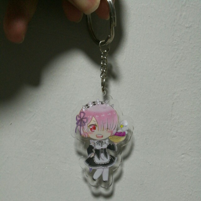 Re Zero Ram keychain, Hobbies & Toys, Memorabilia & Collectibles, Fan ...