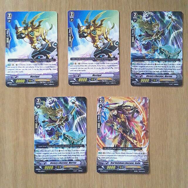 Vanguard Gold Paladin Stack From BT15 Booster Box, Hobbies & Toys, Toys ...