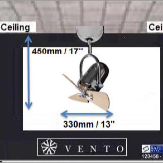 Brand New Vento Fino 1 Fan, Furniture & Home Living, Lighting & Fans ...