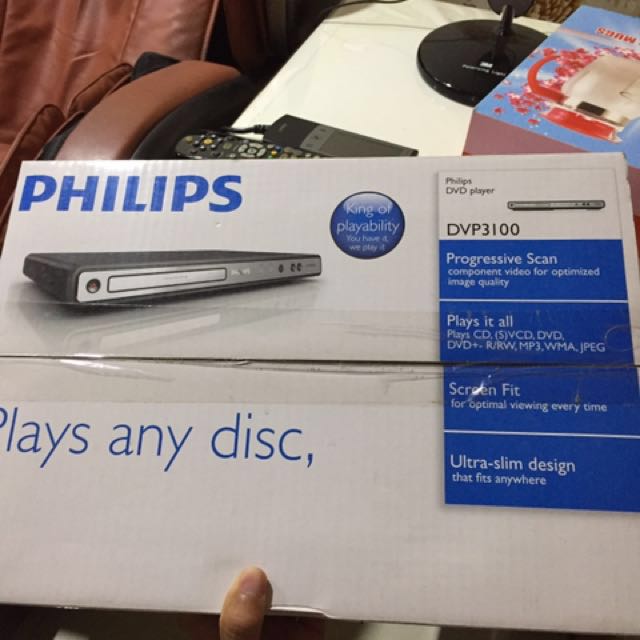Phillips DVD Player DVP3100, TV & Home Appliances, TV & Entertainment ...