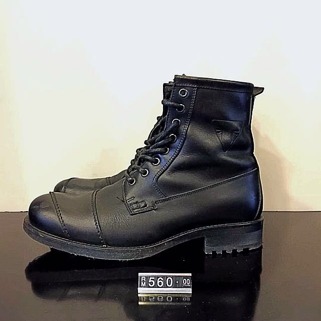 TRIUMPH MOTORCYCLES leather bootS, Men's Fashion, Footwear, Boots on ...