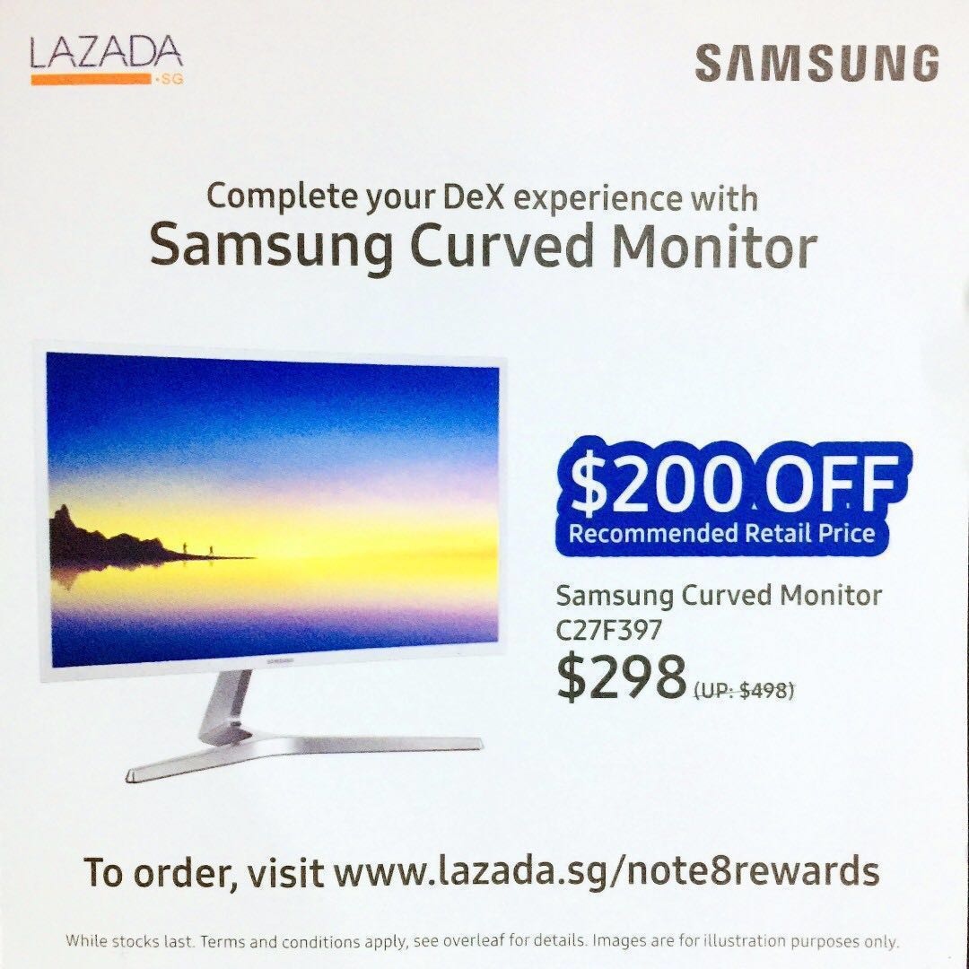 $200 off Samsung 27 Inch C27F397 Curved Monitor (LAZADA Voucher ...
