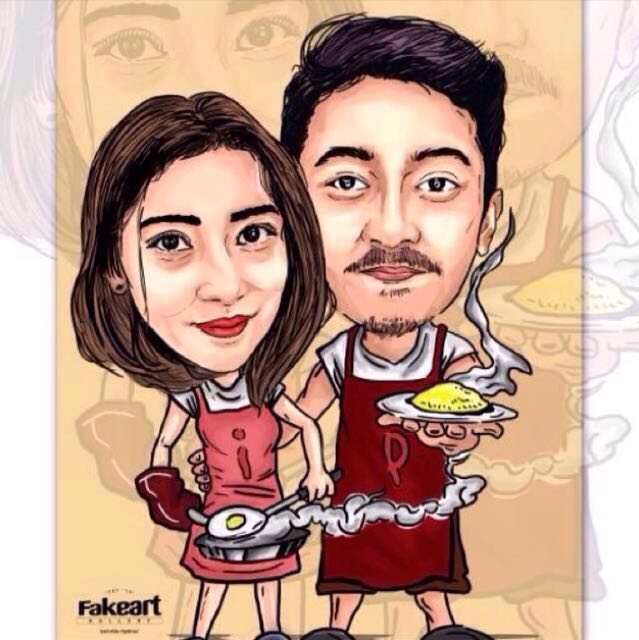 Digital Caricature/Karikatur, Plakat Custom, Real Sketch, Artwork ...