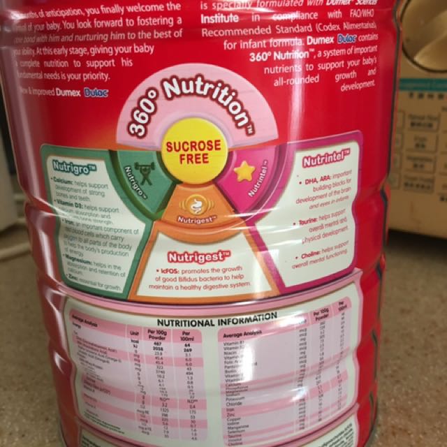 Dumex Dulac Step 1 Infant Formula, Babies & Kids, Nursing & Feeding ...