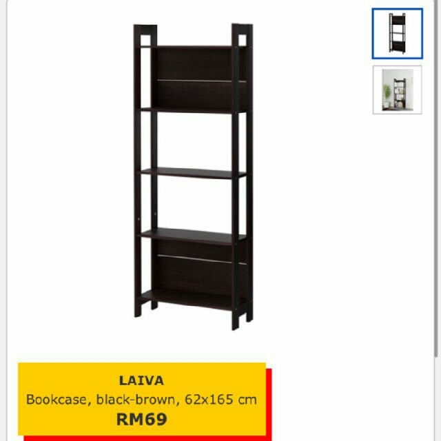 Ikea LAIVA bookcase, Furniture & Home Living, Furniture, Shelves ...