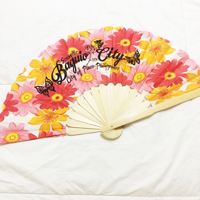 Large Foldable Fan from Baguio, Women's Fashion, Watches & Accessories ...