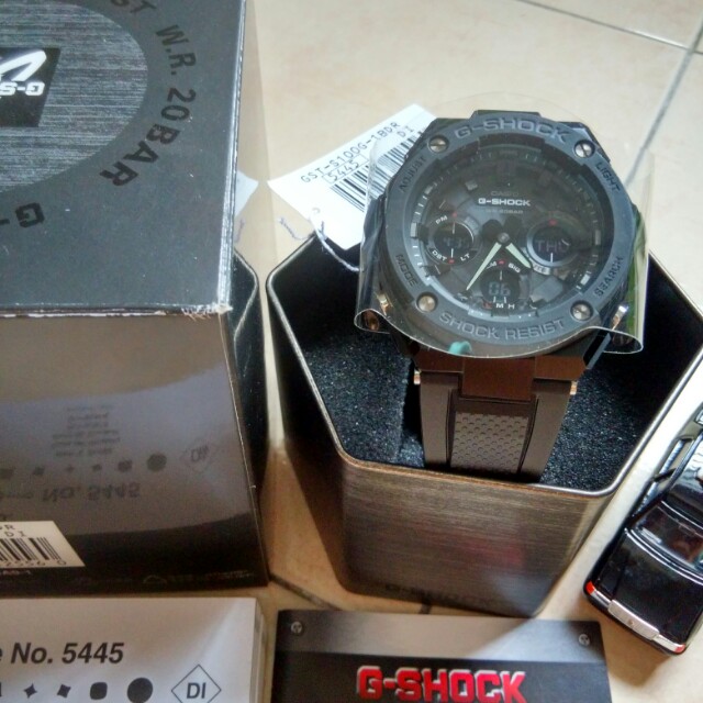 Casio GShock GSteel GST-S100G-1BDR (GST-S100G-1B | GST-S100G-1 | GST ...