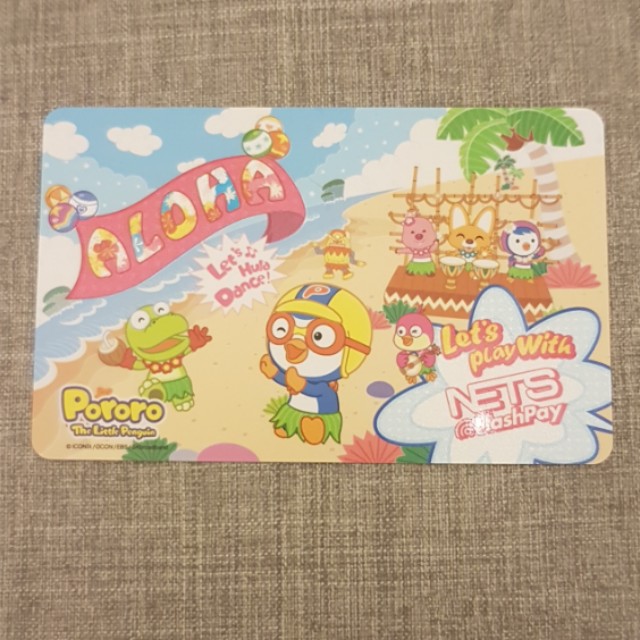 Ezlink Card Limited Edition Pororo Netsflashpay, Tickets & Vouchers ...