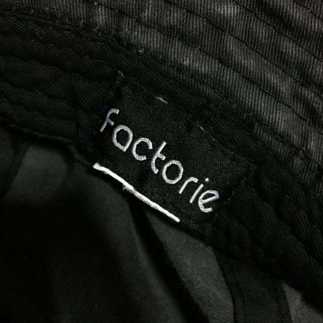 factorie black acid bucket hat, Men's Fashion, Watches & Accessories, Caps & Hats on Carousell
