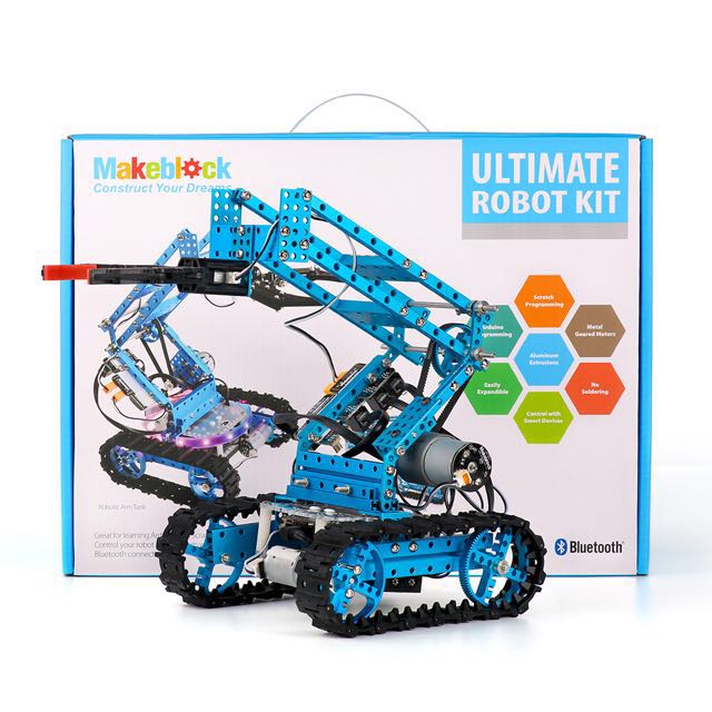 MakeBlock - Ultimate Robot Kit-Blue - DIY Maker Open Source BOOOLE ...