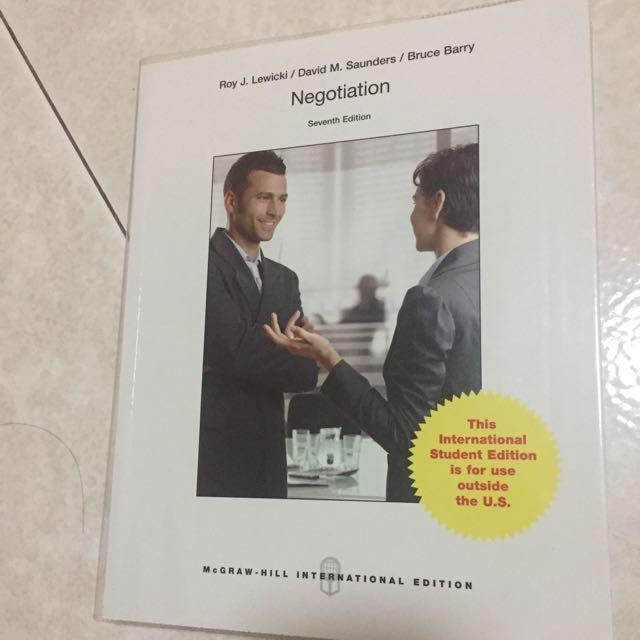 Negotiation Textbook, Hobbies & Toys, Books & Magazines, Textbooks on ...