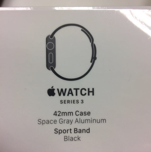 New Apple Watch series 3 with invoice, 手提電話, 智能穿戴裝置及智能手錶 - Carousell