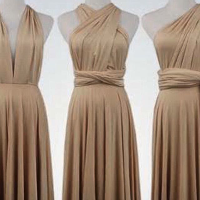 Nude Infinity Dress, Women's Fashion, Dresses & Sets, Dresses on Carousell