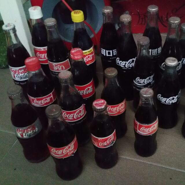 Original Coca-Cola Coke Glass Bottle Collection With Carton Carry Case ...