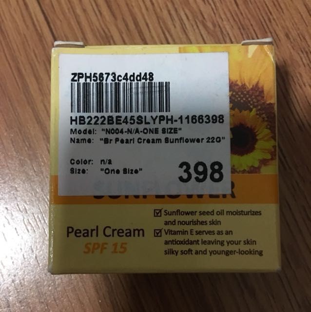 Pearl Cream Sunflower, Beauty & Personal Care, Face, Face Care on Carousell