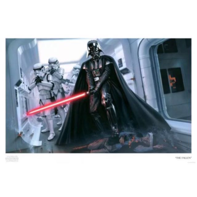 Starwars Star Wars Fine Art Print The Fallen Jerry Vanderstelt, Hobbies ...