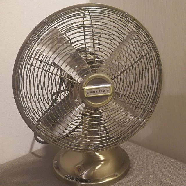 Vintage Metal Fan, Furniture & Home Living, Home Decor, Clocks on Carousell