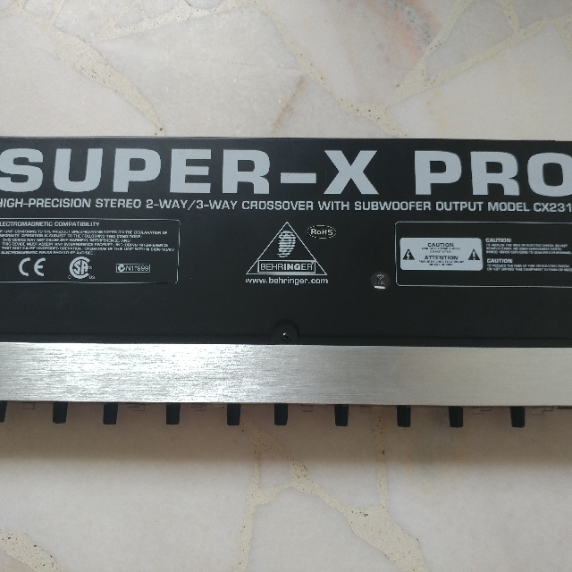 Behringer 2-way Stereo/3-way Mono Active Crossover CX2310, Audio, Other ...