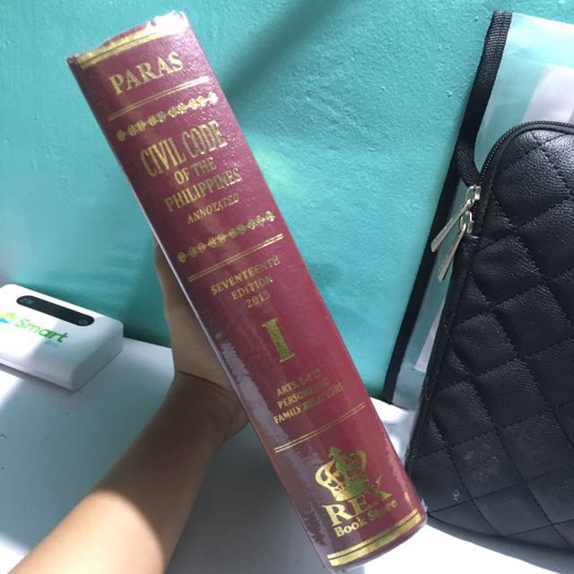 Civil Code of the Philippines Annotated (PARAS) Seventeenth Edition ...