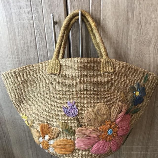 Embroidered abaca Bag, Women's Fashion, Bags & Wallets, Cross-body Bags ...