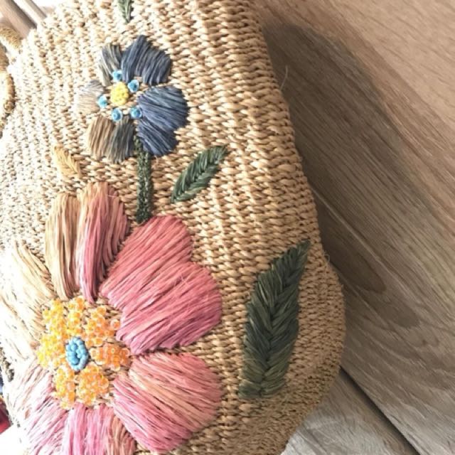 Embroidered abaca Bag, Women's Fashion, Bags & Wallets, Cross-body Bags ...